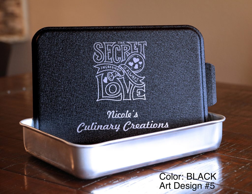 Bake Pans with Customizable Lids - 9" x 13" Baking Pan with a snug-fit lid