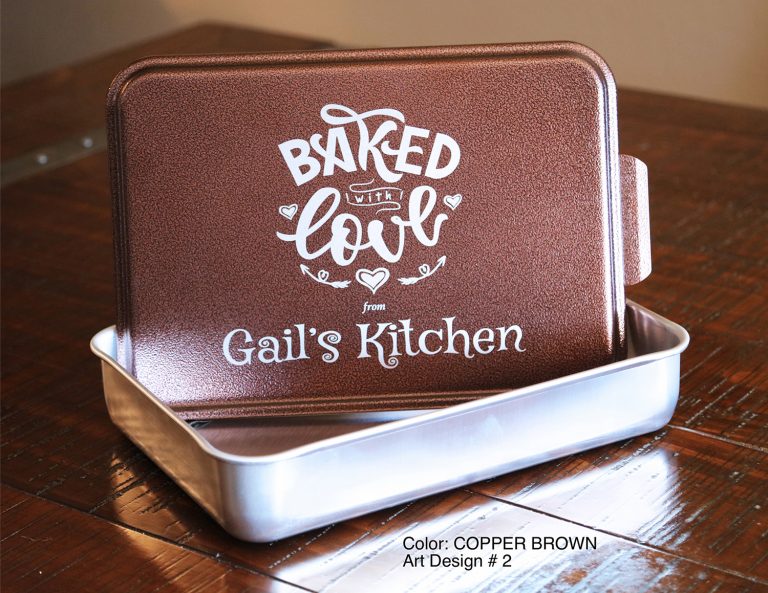 Bake Pans with Customizable Lids - 9" x 13" Baking Pan with a snug-fit lid
